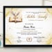 Elegant Bible Study Certificate of Completion Template, Digital Bible ...