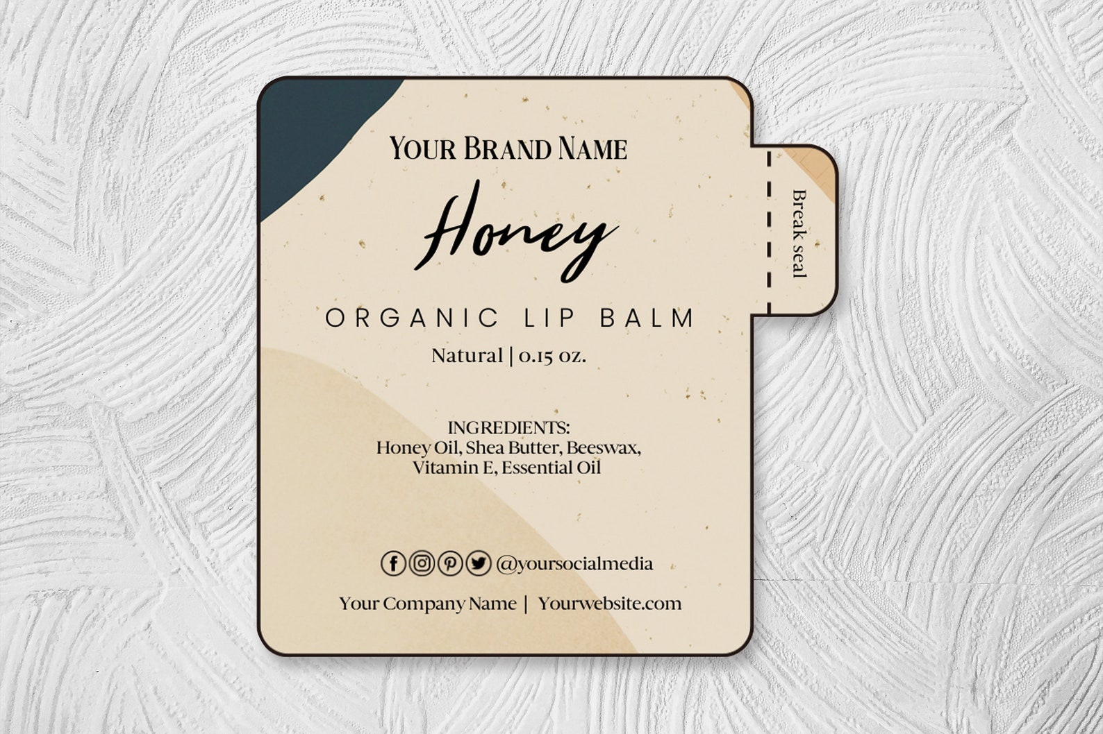 Lip Balm Labels Template Printable Editable Personalize - Etsy