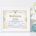 11x8.5 Gold Certificate of Confirmation Printable - Etsy