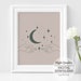 Moon Hand Printable Art, Holding the Moon and Star Print, Celestial ...