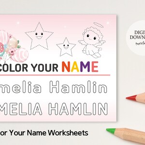 Personalized Name Writing Worksheet, Custom Name Preschool Worksheets ...