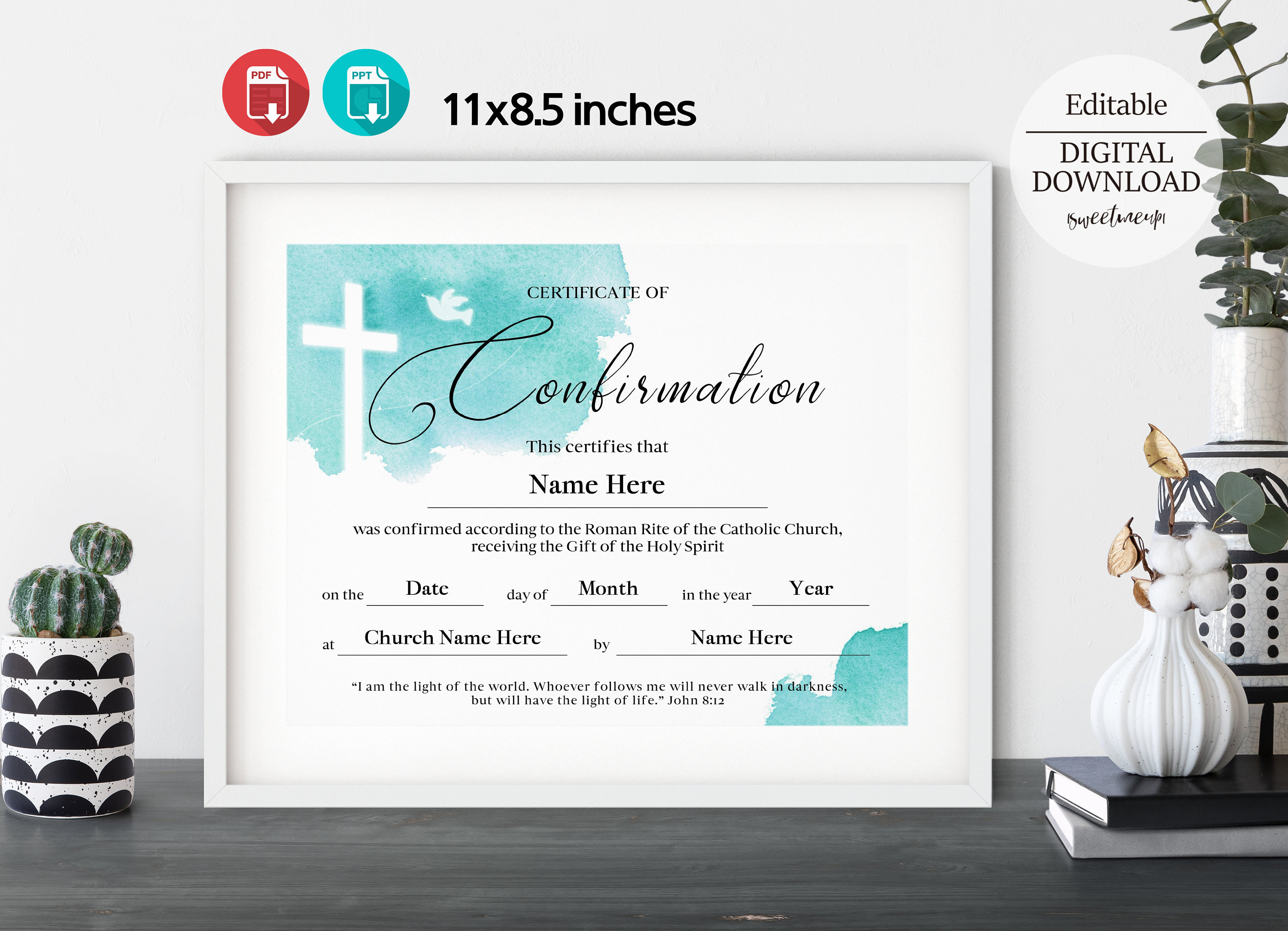 Editable Certificate of Confirmation Template, Edit PDF, Edit PPT ...