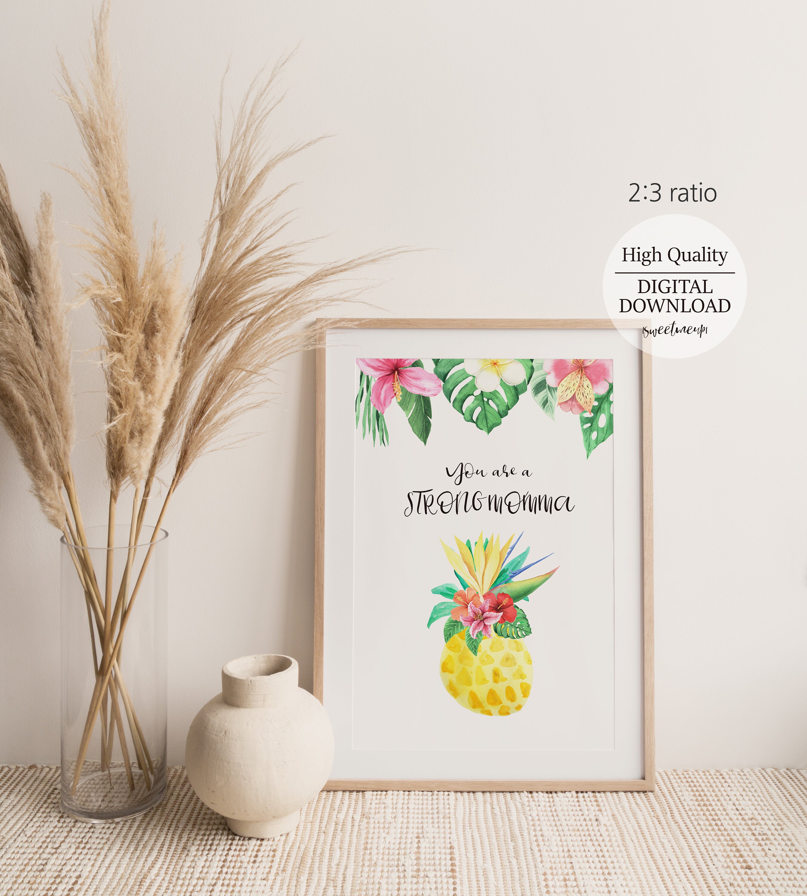 IVF Card Printable, You Are a Strong Momma, Positive Vibes Prints ...