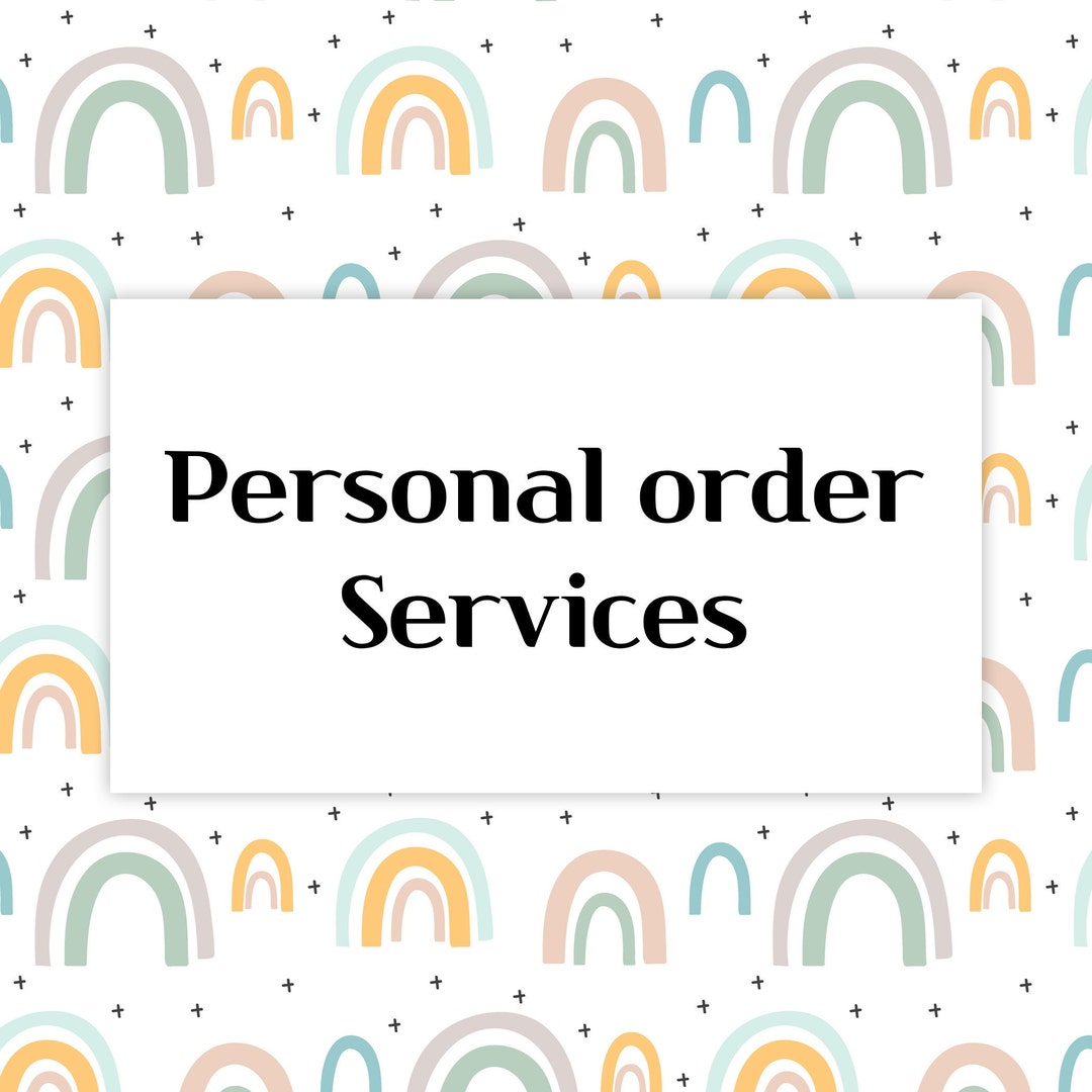 Personal Order - Etsy