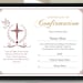 Confirmation Certificate 11x8.5 Printable Editable - Etsy