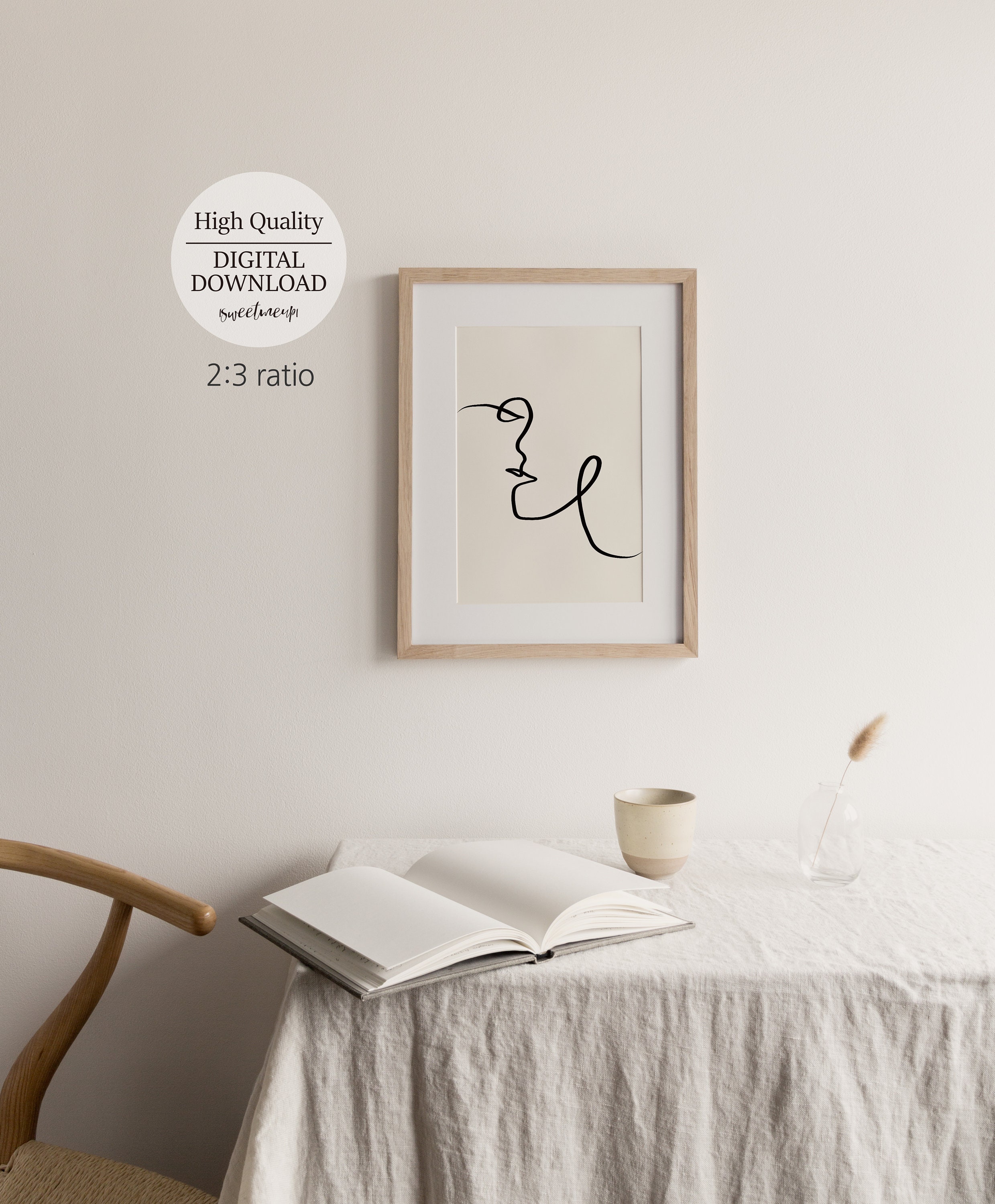 Single Line Art Faces Print Simple Line Art Female Face One - Etsy Canada