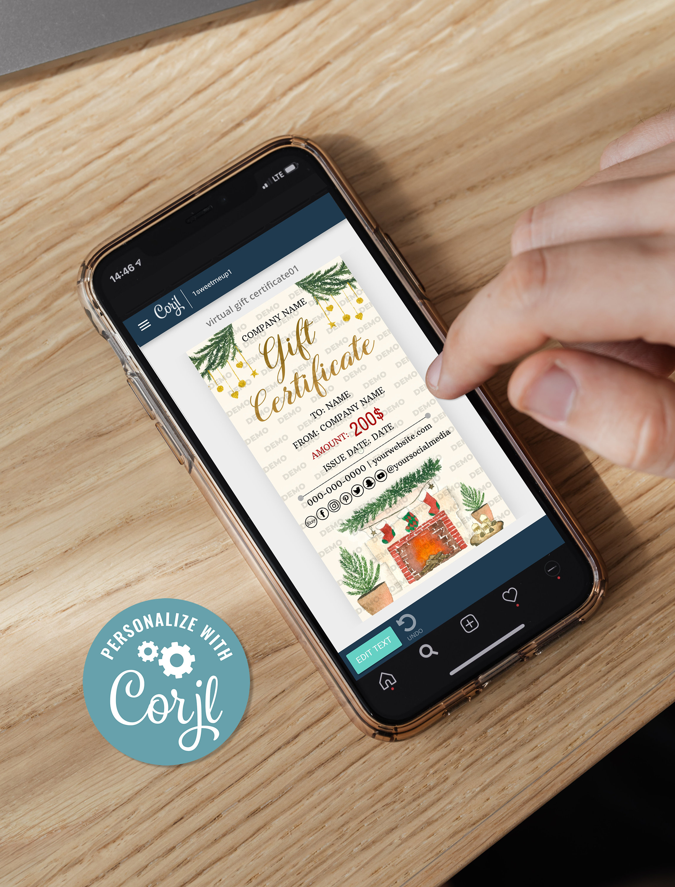 Virtual Gift Certificate E-gift Voucher Virtual Xmas Gift - Etsy