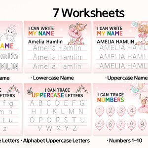Personalized Name Writing Worksheet, Custom Name Preschool Worksheets ...