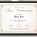 First Reconciliation Certificate, Editable Certificate of First ...