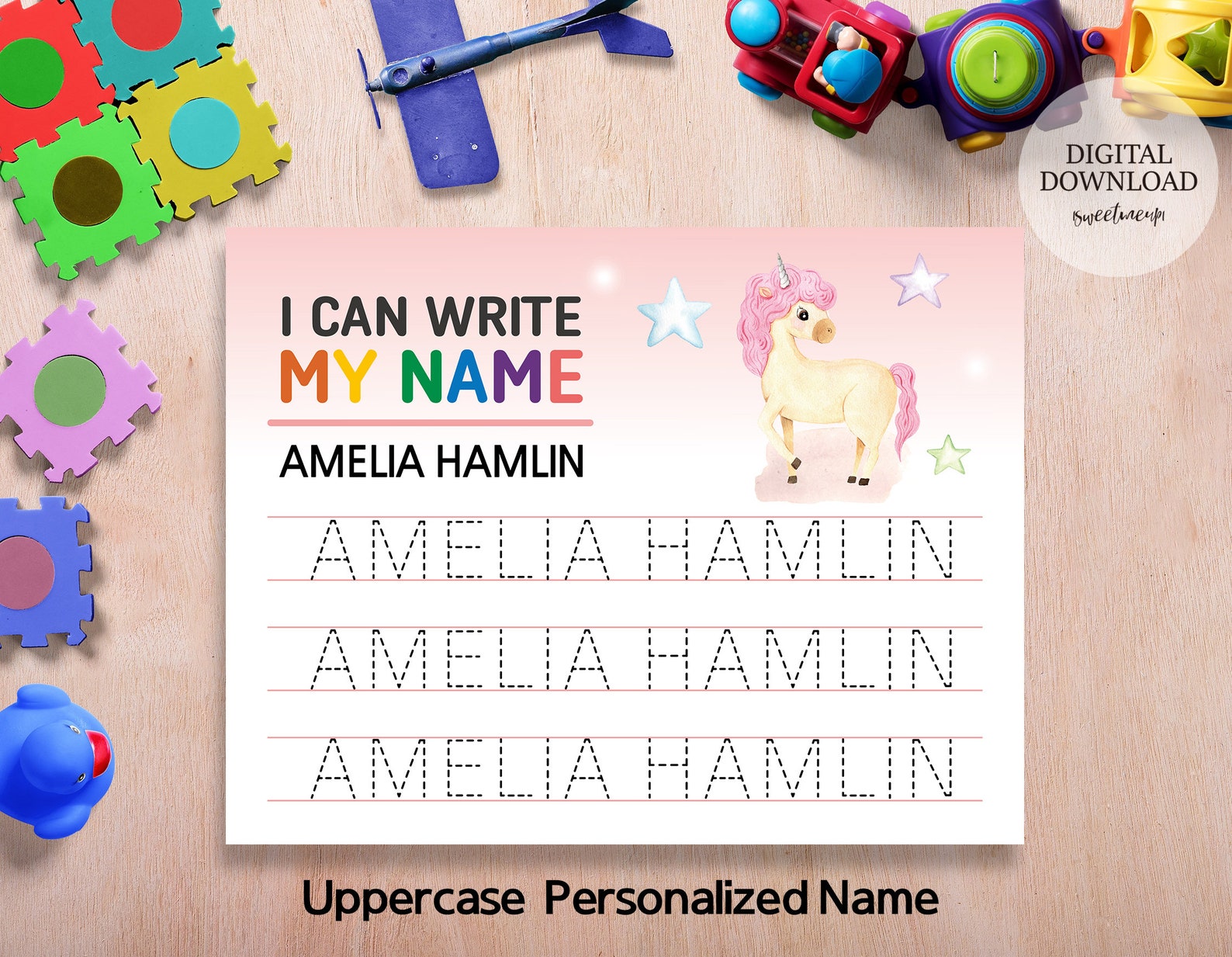 Custom Name Tracing Worksheets, Kids First & Last Name Tracing ...