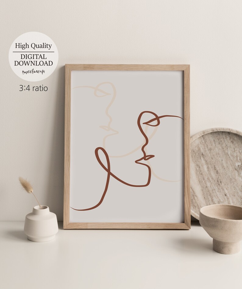 Line Art Female Faces Female Figure Line Poster Line Drawing - Etsy Canada