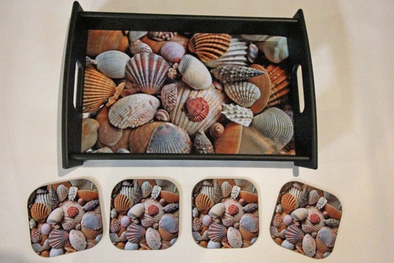 Serving Tray: Seashells | Etsy