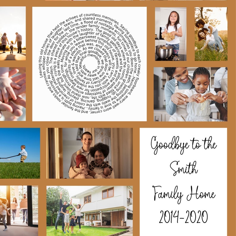 Personalized Family Photo Blanket, Custom Moving Collage Memory Throw ...