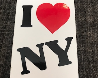 I Heart New York Sticker - Etsy