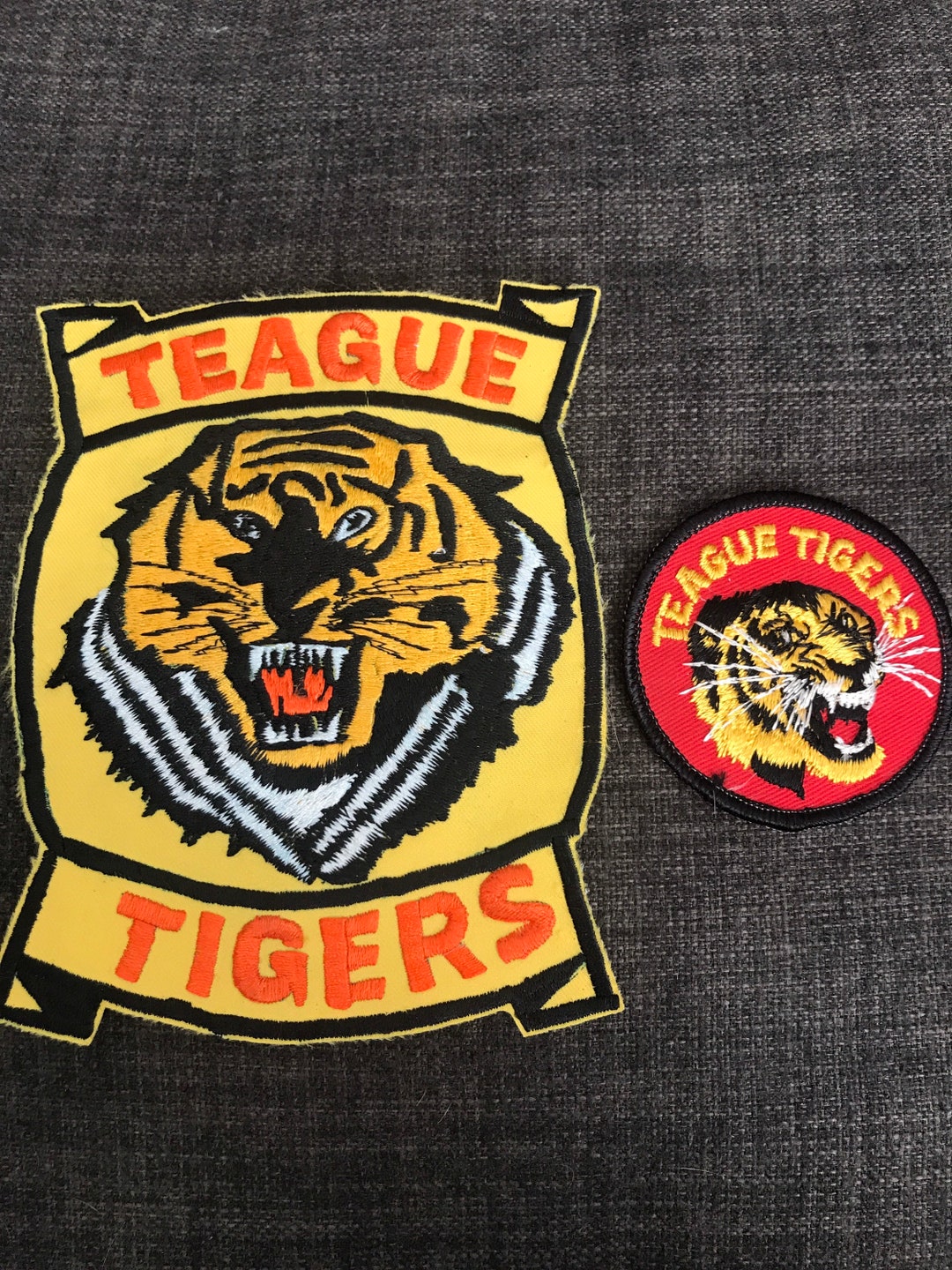 Two Vintage High School Patches Teague Tigers - Etsy