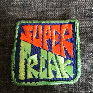 1970s Super Freak Vintage Patch - Etsy
