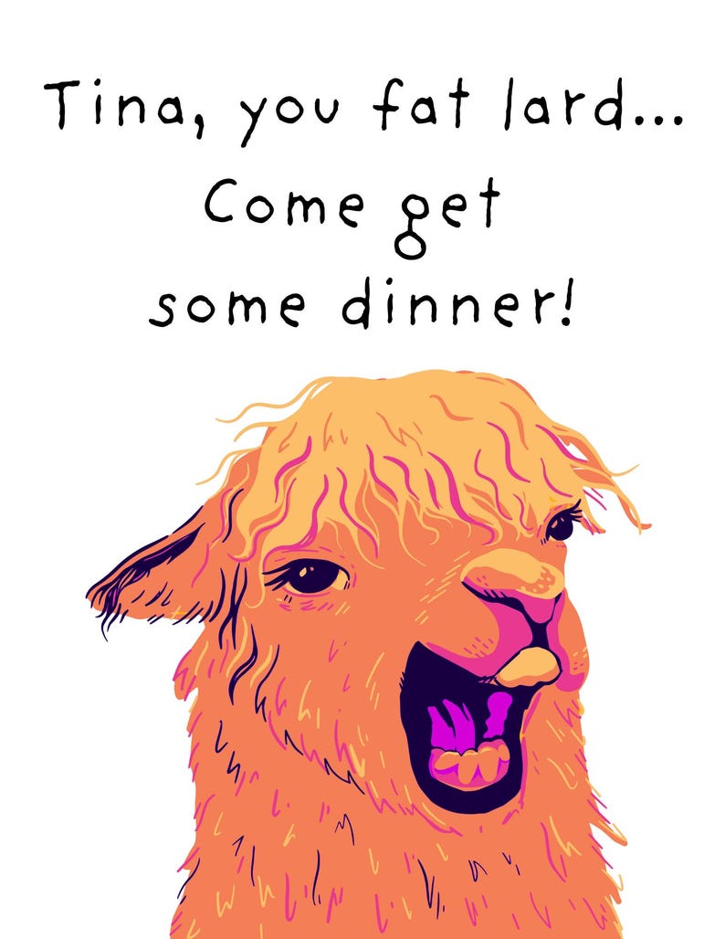 Tina, You Fat Lard - Napoleon Dynamite - Movie Poster - Etsy