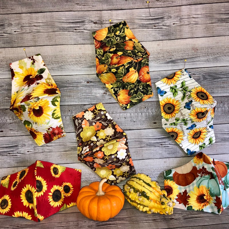 Sunflower Face Mask - Etsy