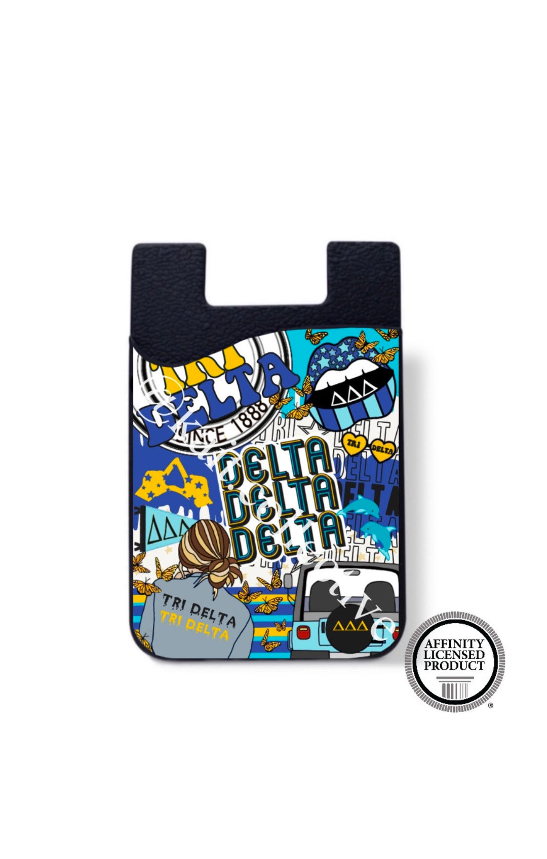 Delta Delta Delta Sorority Silicone Phone Wallet (for Any Phone!) *bulk ...