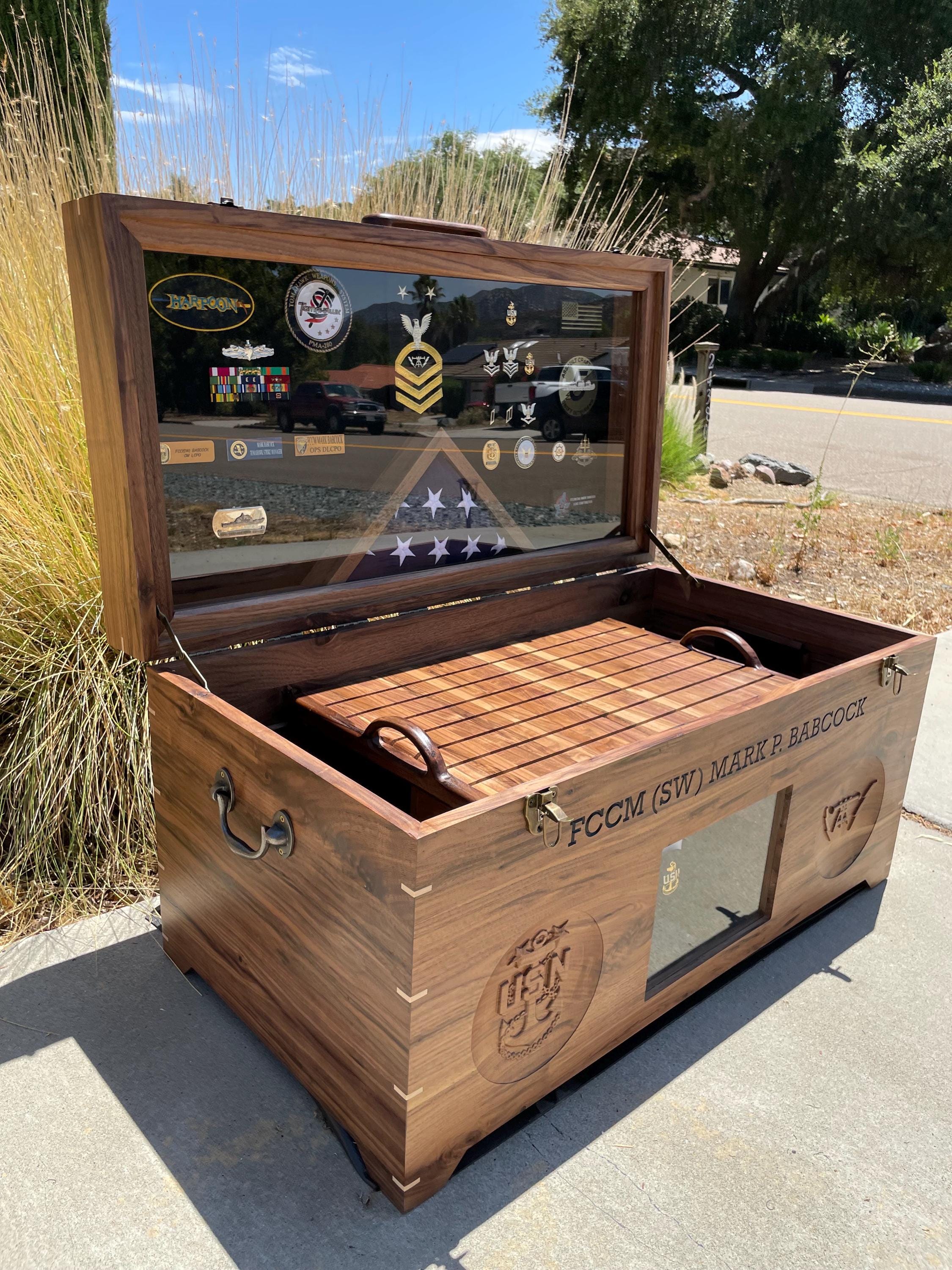 Military Retirement Chest - Etsy
