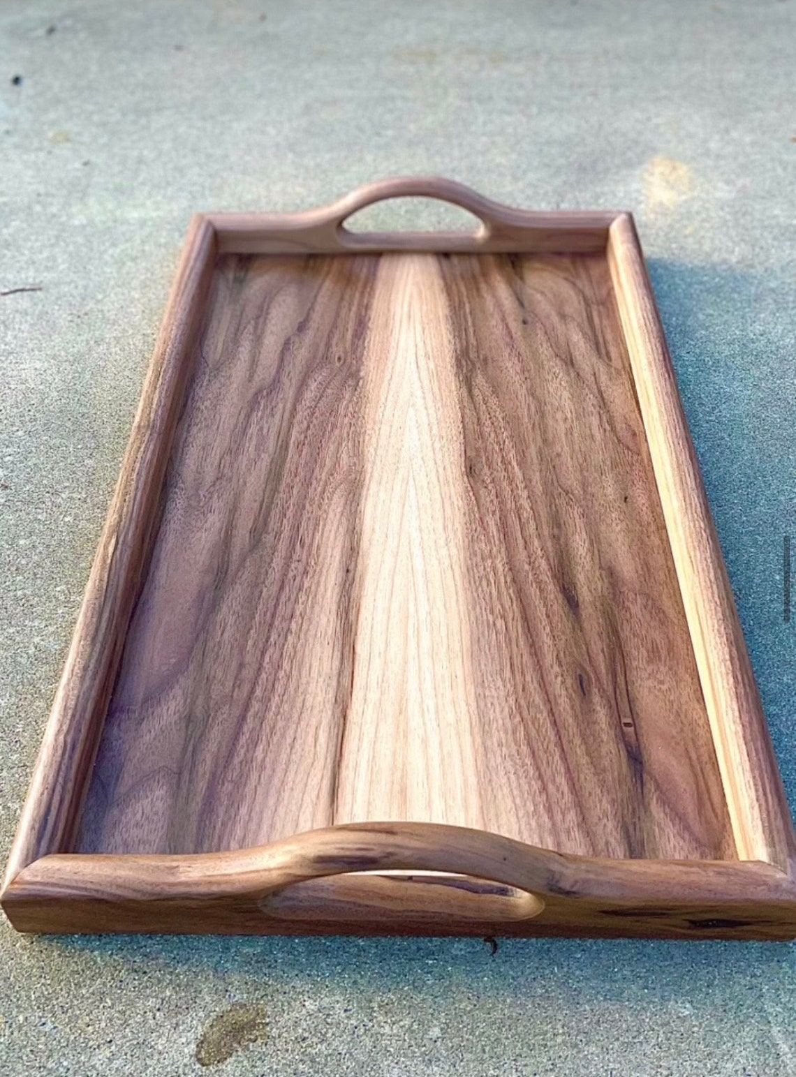 Walnut Serving Tray. - Etsy