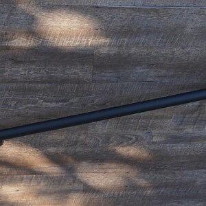 Round, Modern Wrought Iron Handrail, End Wall Mount Steel Hand Rail ...