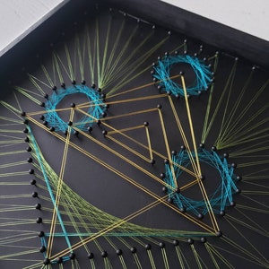String Art Mini Matrix, Sacred Geometry Decor, Meditation Geometric ...