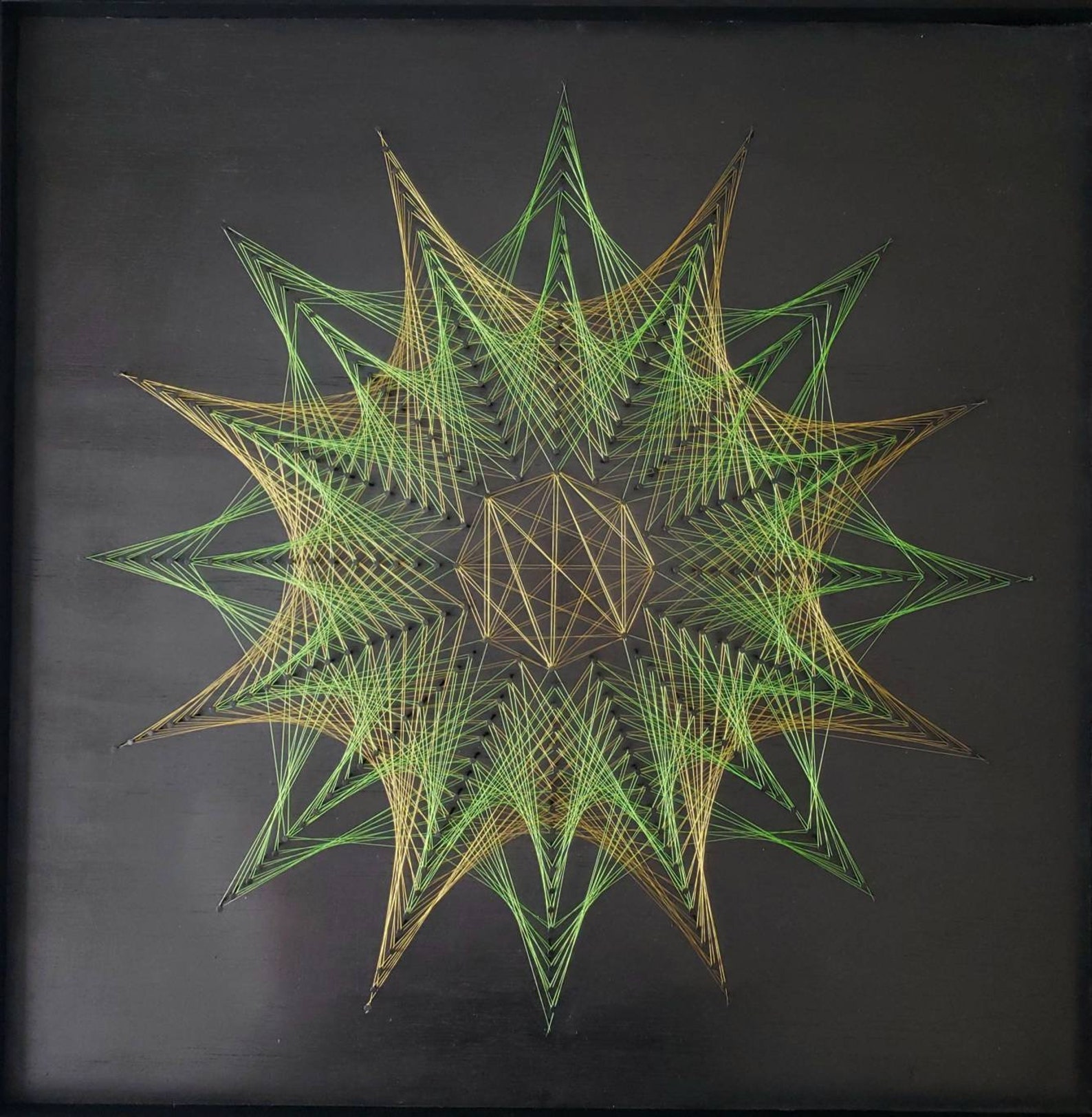 String Art Wall Hanging, Sacred Geometry Decor, Zen Art Mandala ...