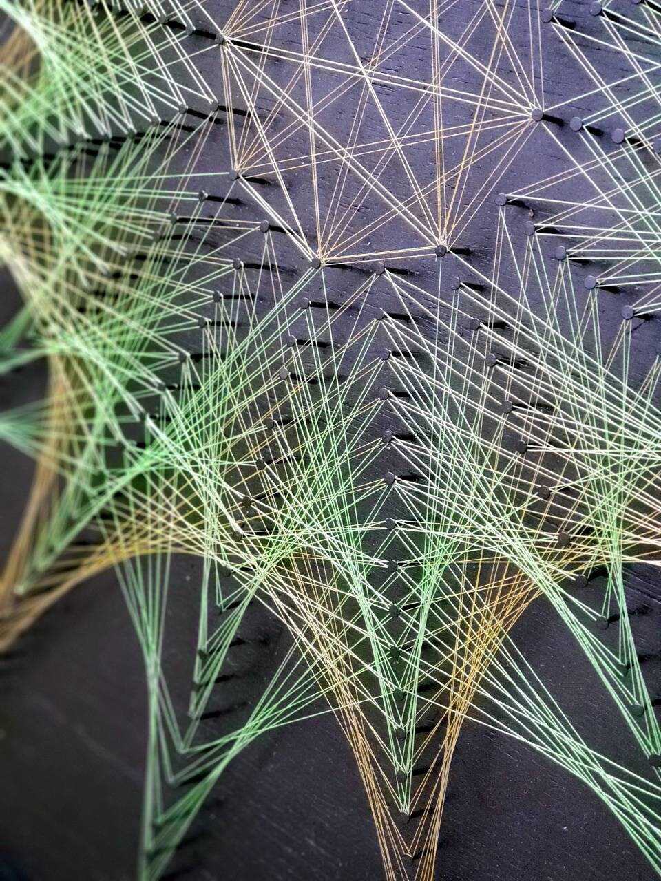 String Art Wall Hanging Sacred Geometry Decor Zen Art - Etsy