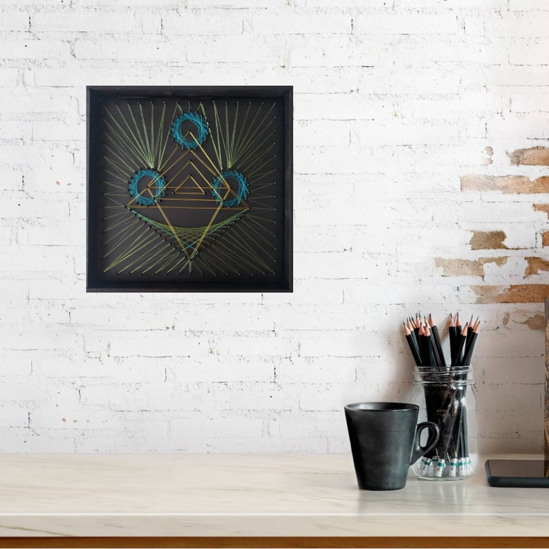 String Art Mini Matrix, Sacred Geometry Decor, Meditation Geometric ...