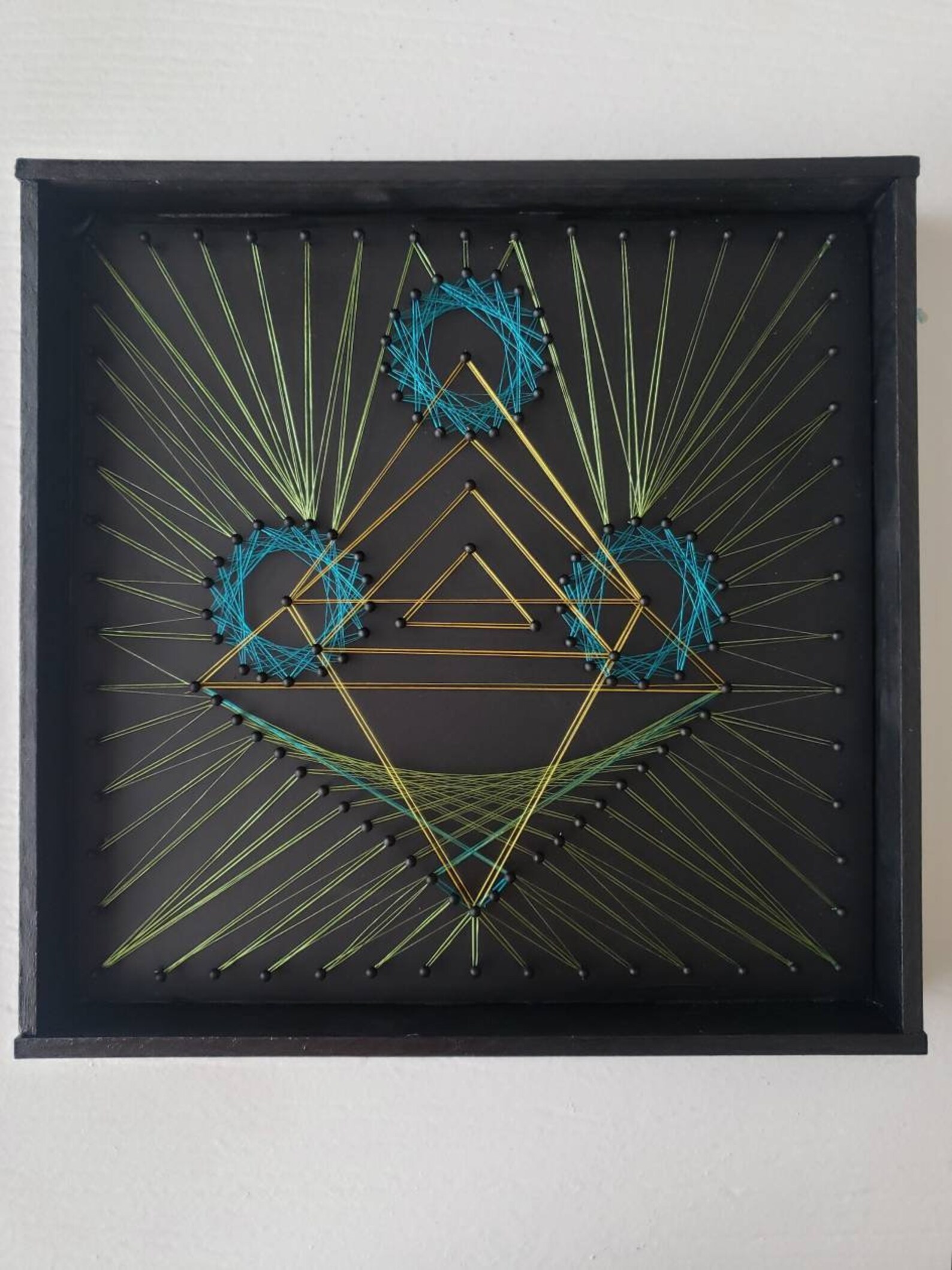 String Art Mini Matrix, Sacred Geometry Decor, Meditation Geometric ...