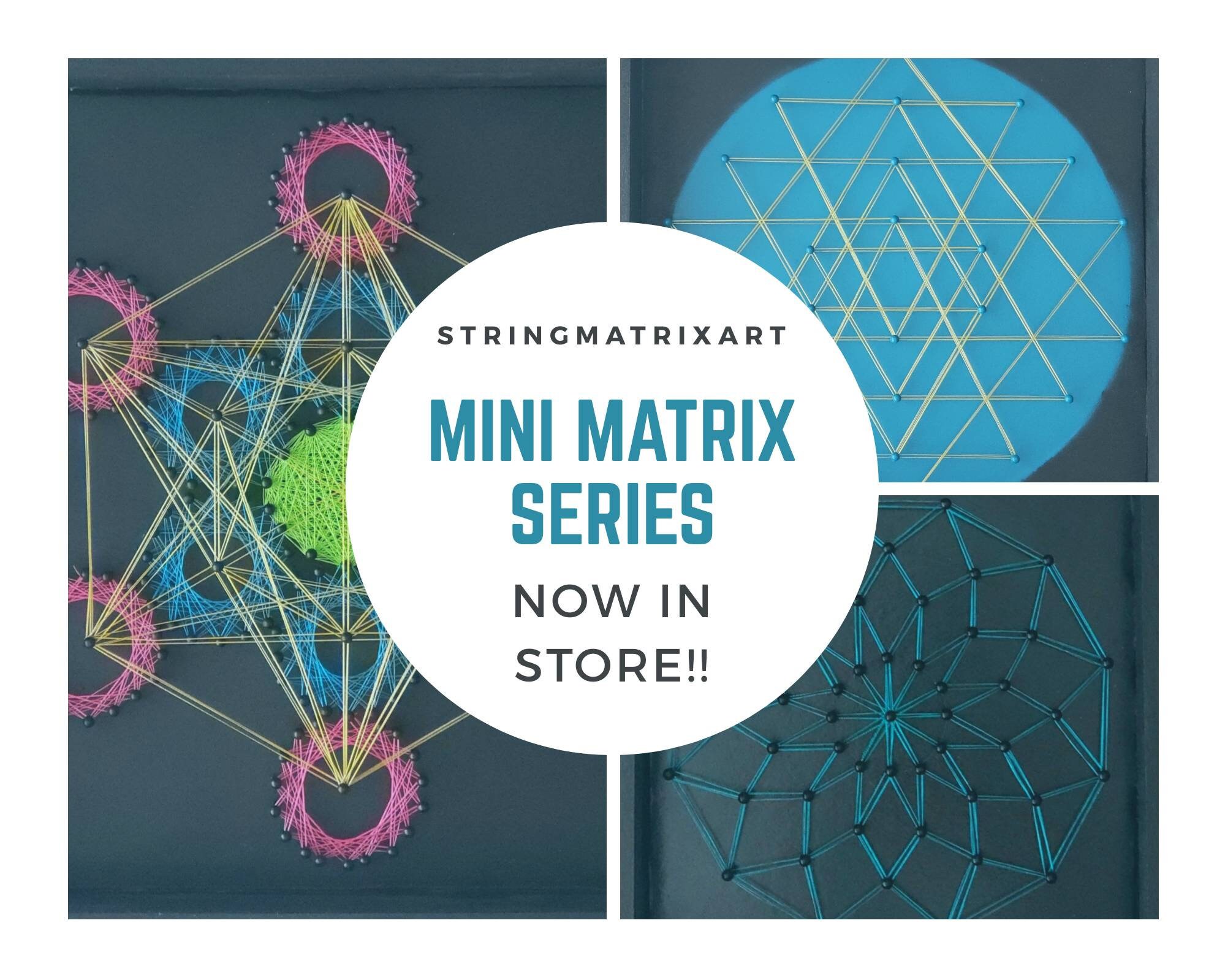 String Art Sri Yantra, Sacred Geometry String Art, Spiritual Decor ...