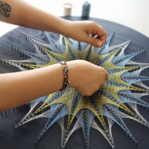 String Art Mini Matrix, Sacred Geometry Decor, Meditation Geometric ...