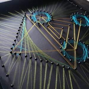 String Art Mini Matrix, Sacred Geometry Decor, Meditation Geometric ...