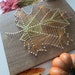 String Art Wall Hanging, Maple Leaf String Art, Copper Decor, Everyday ...