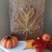 String Art Wall Hanging, Maple Leaf String Art, Copper Decor, Everyday ...
