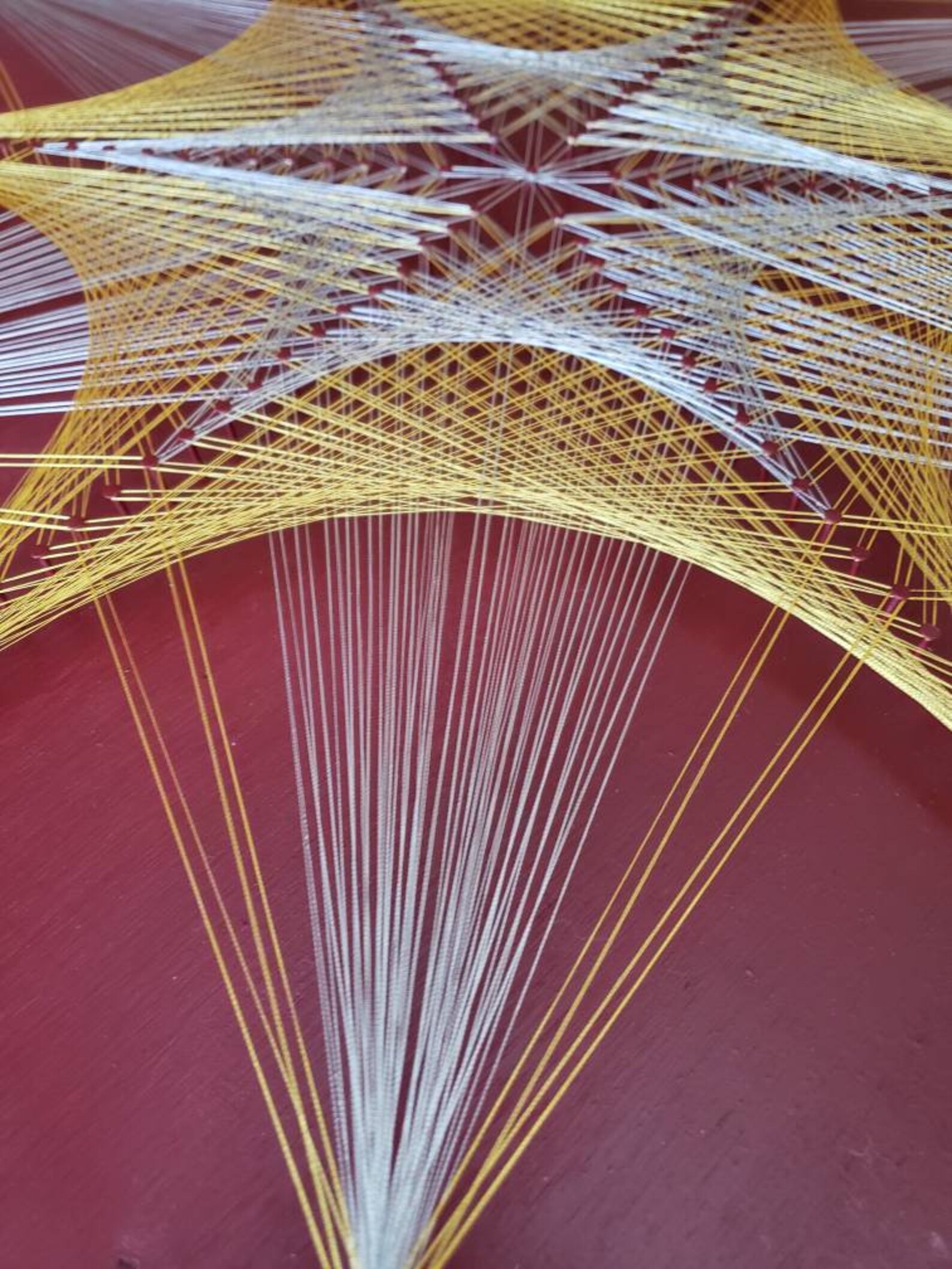 Star String Art Wall Hanging, Sacred Geometry Decor, Zen Mandala Wall ...