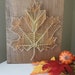 String Art Wall Hanging, Maple Leaf String Art, Copper Decor, Everyday ...