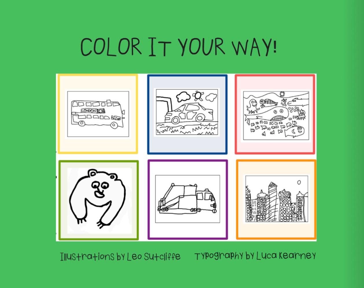 Coloring Book - Etsy