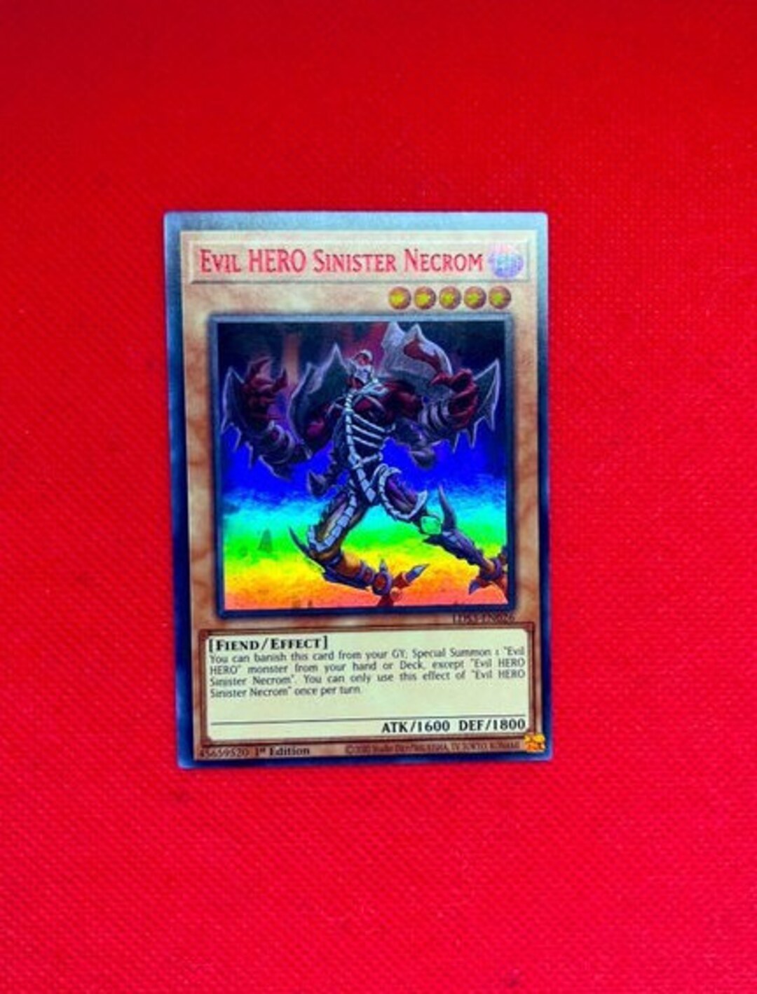 Yu-gi-oh Evil Hero Sinister Necrom Legendary Duelist Season 3 - Etsy