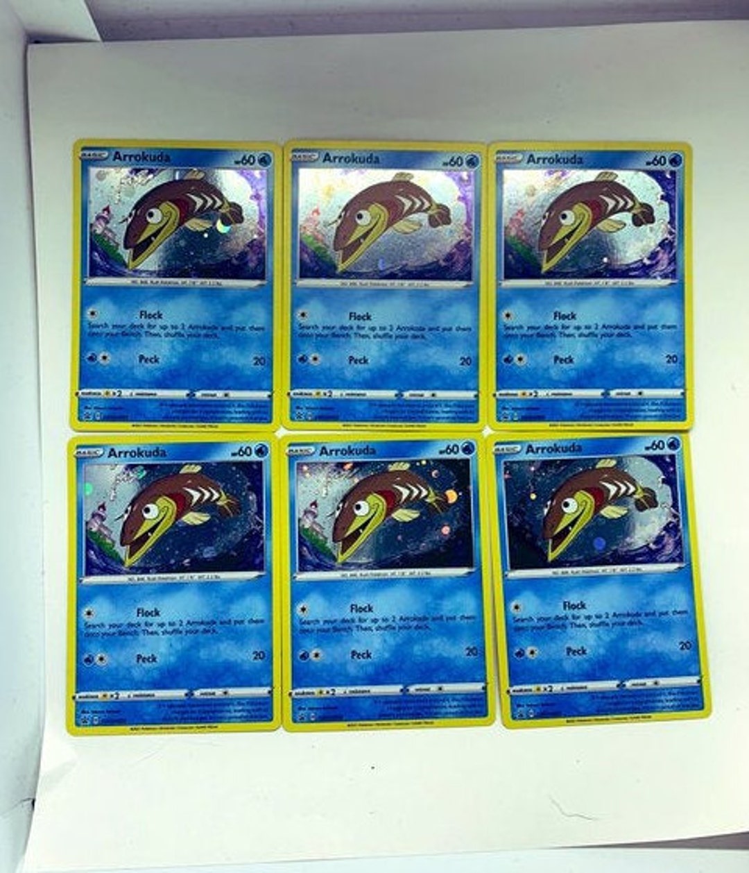 6x Arrokuda Holo Battles Styles Promo Pokemon Cards SWSH093 - Etsy UK