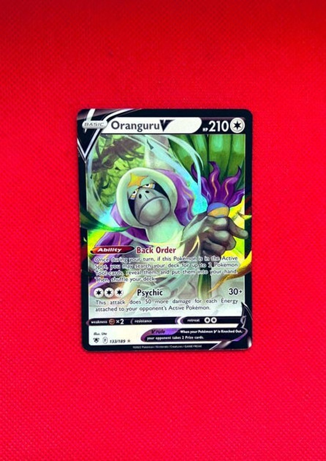 Oranguru V Astral Radiance Pokemon Card 133/189 - Etsy