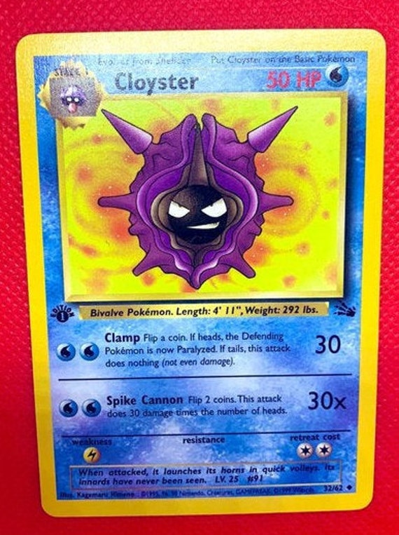 Cloyster Pokemon Card