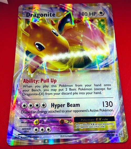 Pokemon Dragonite Ex Card