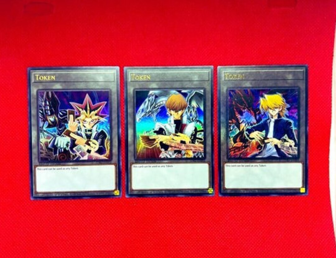 Yu-gi-oh Yugi / Kaiba / Joey 3 Card Token Set Yugioh Cards LDK2 - Etsy