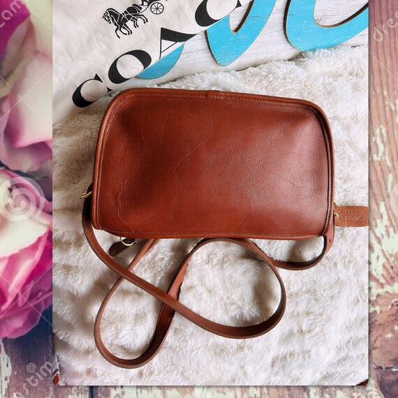 Vintage Coach Mitchell British Tan Crossbody Bag 9938 - Gem