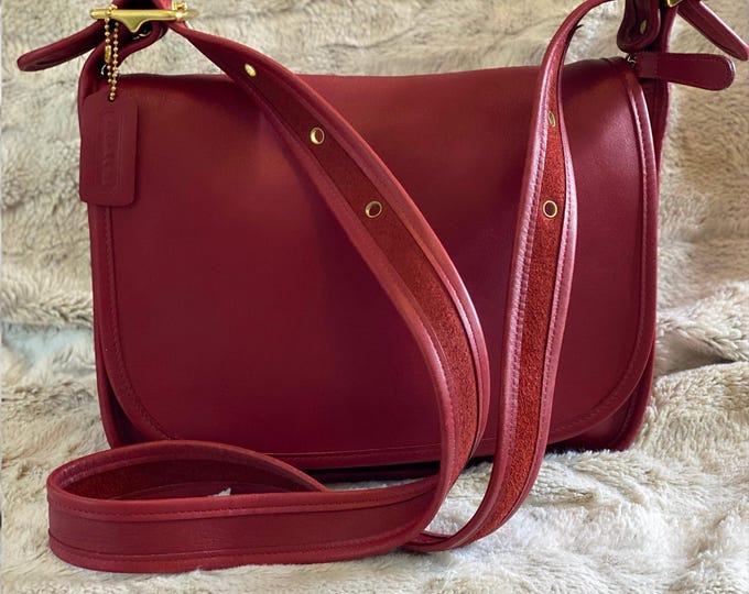 Vintage Coach PATRICIAS LEGACY Saddle Messenger Bag 9951 - Etsy