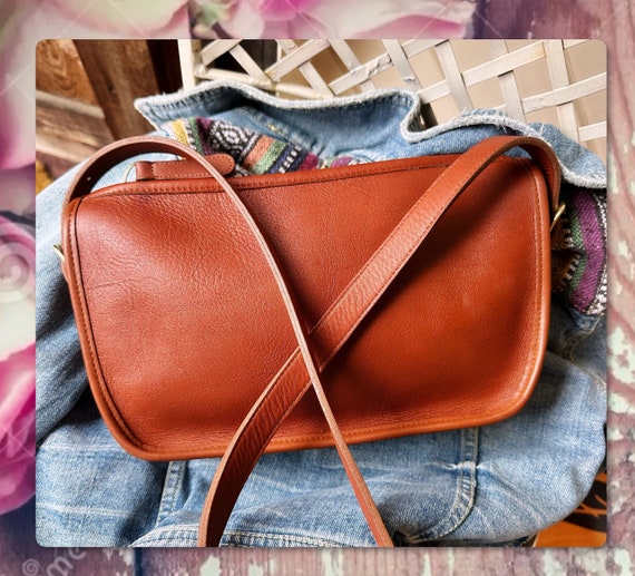 Vintage Coach Mitchell British Tan Crossbody Bag 9938 - Gem