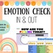 Daily Emotion Check in With Students, Google Slides Template, School ...