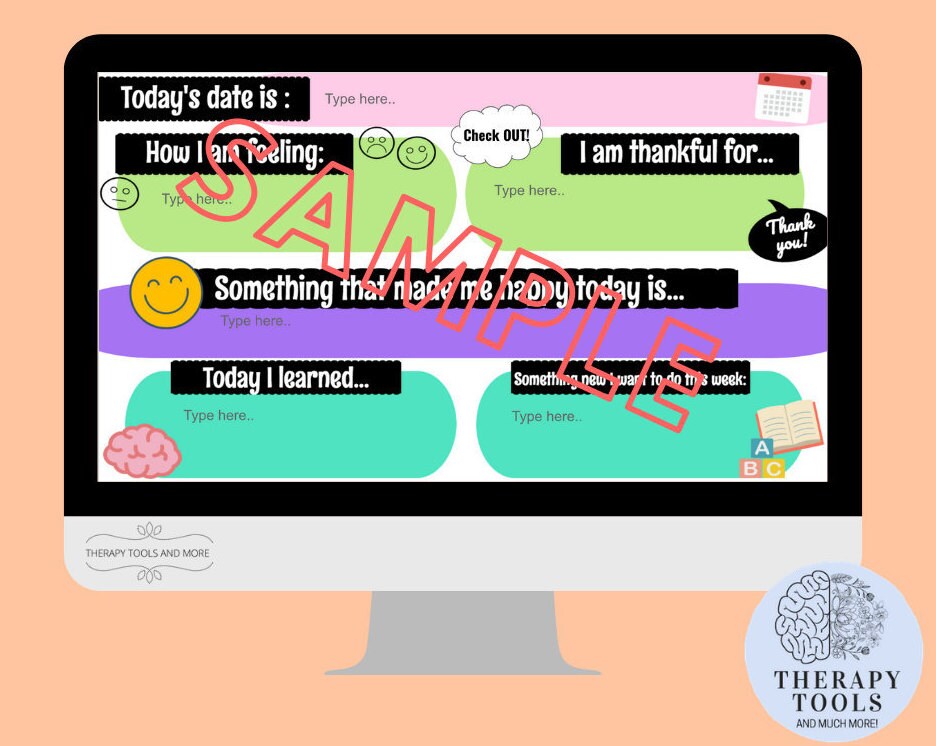 Daily Emotion Check in With Students, Google Slides Template, School ...